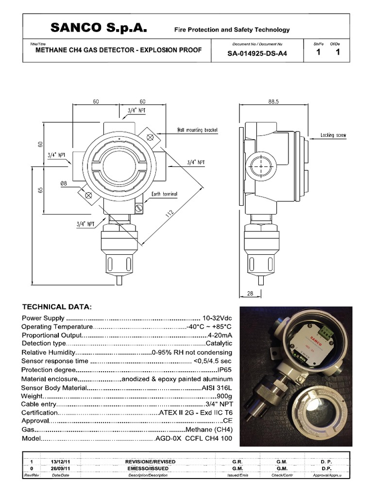 Sanco Agd 0x Gas Detector | PDF