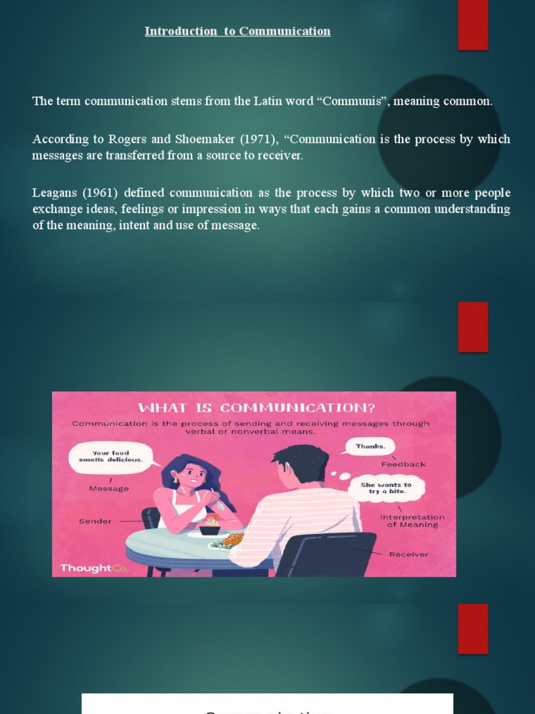 Introduction To Communication | PDF