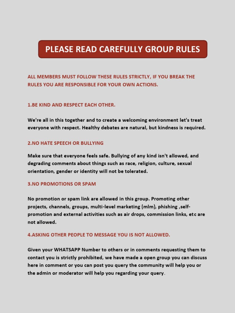 Group Rules | PDF | Cybercrime | Cryptocurrency