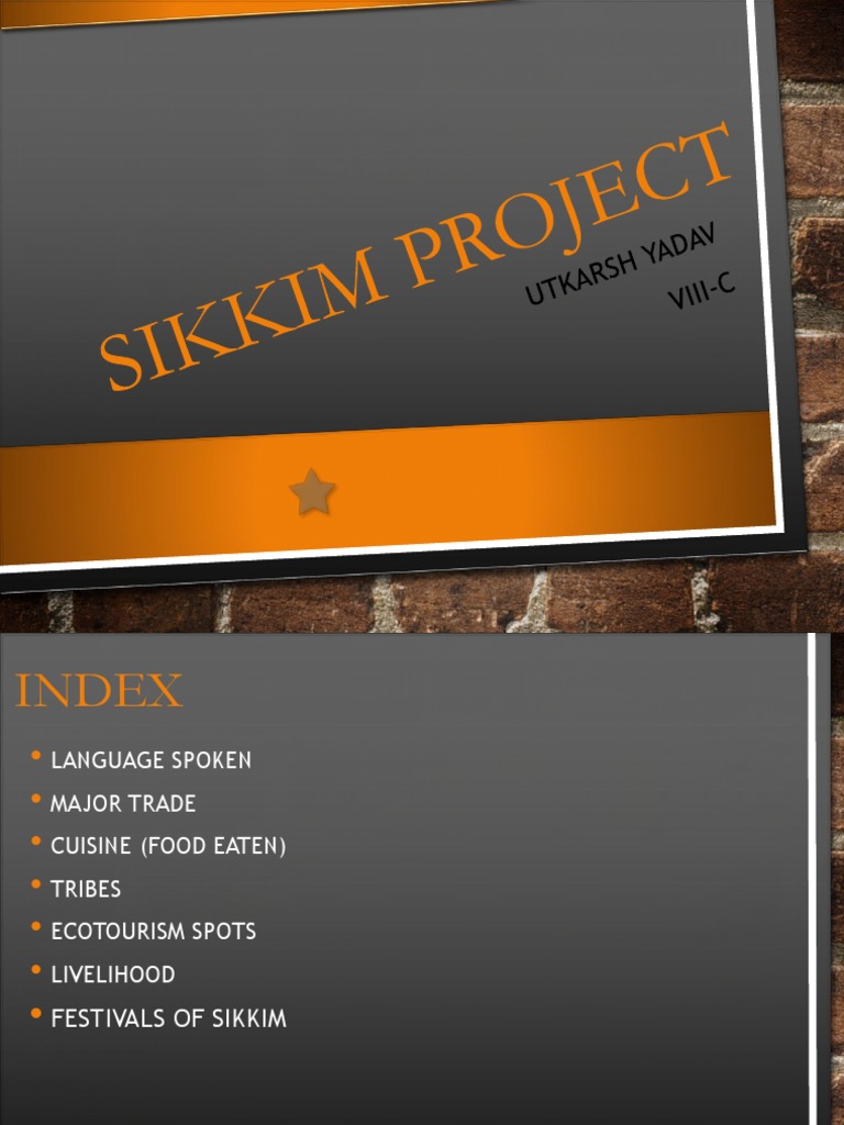 Sikkim Project Pdf