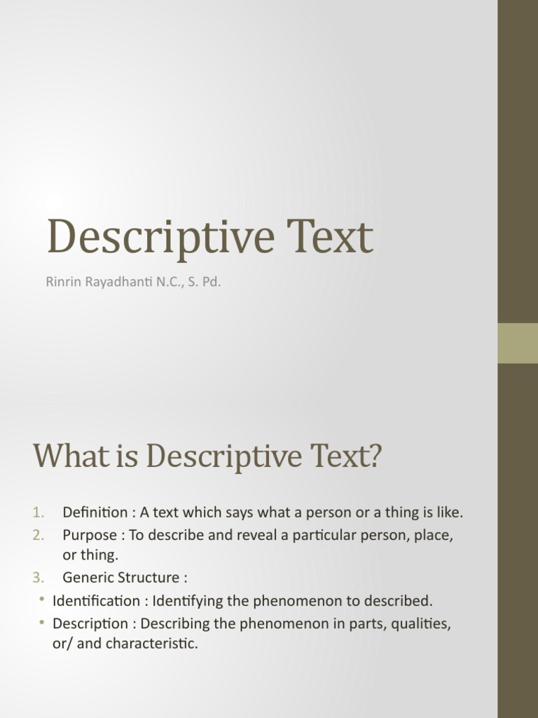 Class 7 - Descriptive Text | PDF | Elephant | Classroom