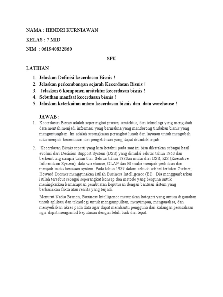 SPK 1 Desember | PDF