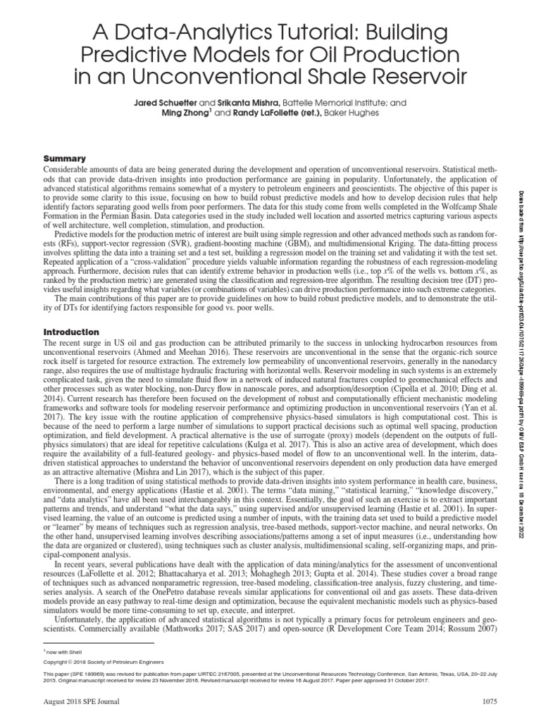 A Data Analytics Tutorial Building Predictive | PDF | Cross Validation (Statistics) | Regression ...