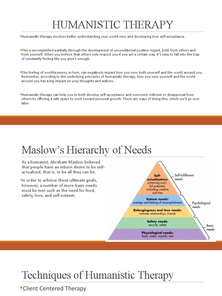 Humanistic Therapy | PDF | Psychotherapy | Humanistic Psychology