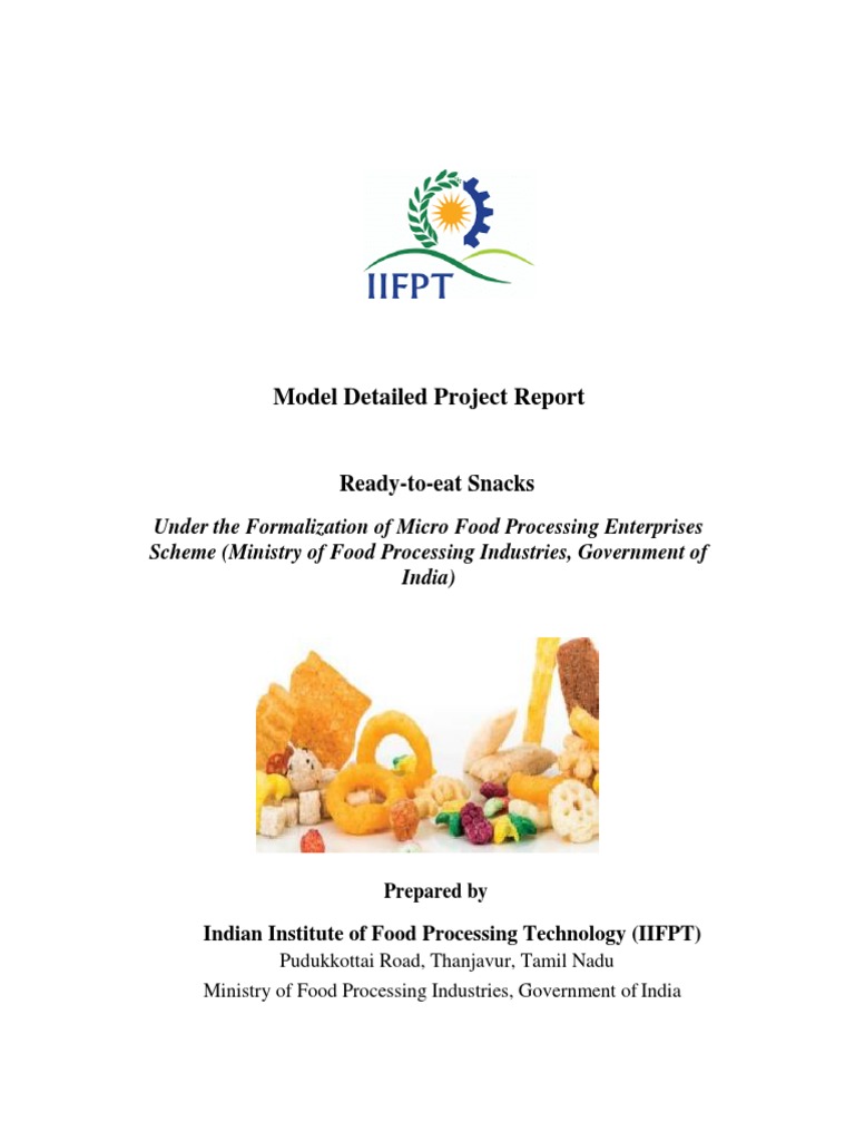 DPR Ready To Eat Products | PDF | Extrusion | Convenience Food