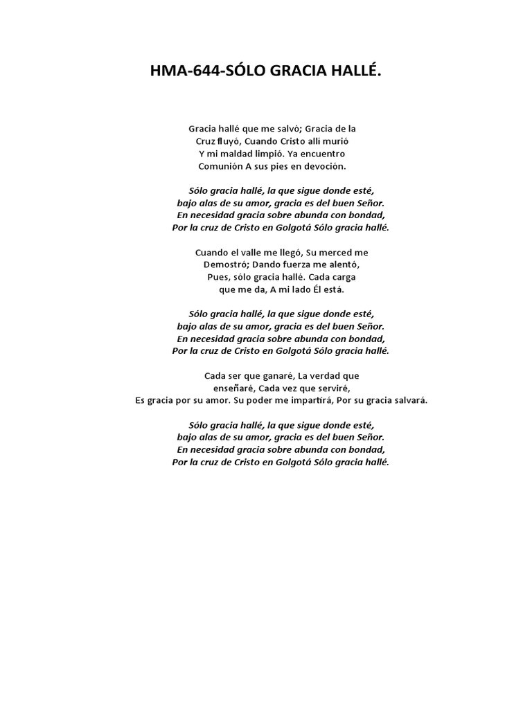 Hma-644-Sólo Gracia Hallé | PDF