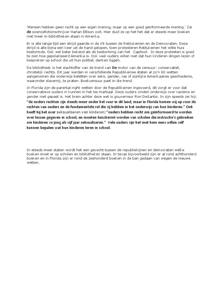 Nederlands Betoog Boeken in de Ban | PDF