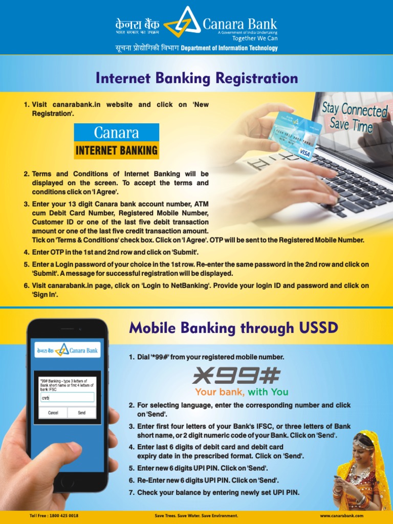 Internet Banking and Mobile Banking Through Ussd Poster | PDF