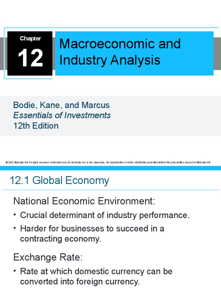 Bodie Essentials of Investments 12e Chapter 12 PPT Accessible | PDF | Business Cycle | Interest