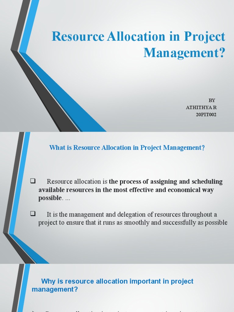 Resource Allocation in Project Management | PDF | Applied Mathematics ... Resource Allocation in Project Management | PDF | Applied Mathematics ...