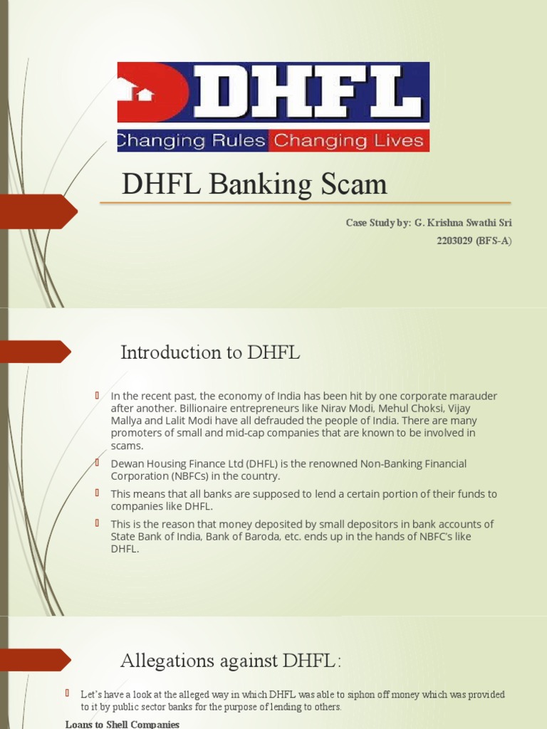 DHFL Scam: A Case Study Analysis | PDF | Money | Business