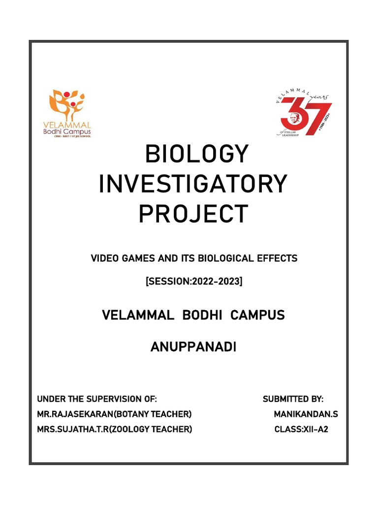 Biology Investigatory Project | PDF | Epilepsy | Mental Disorder
