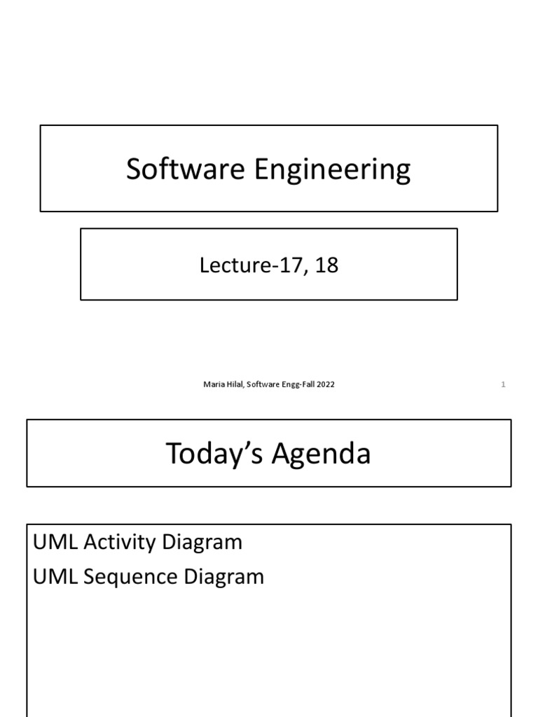 Lec 17, 18 Activity Diagrams, Sequence Diagram | PDF | Automated Teller ...