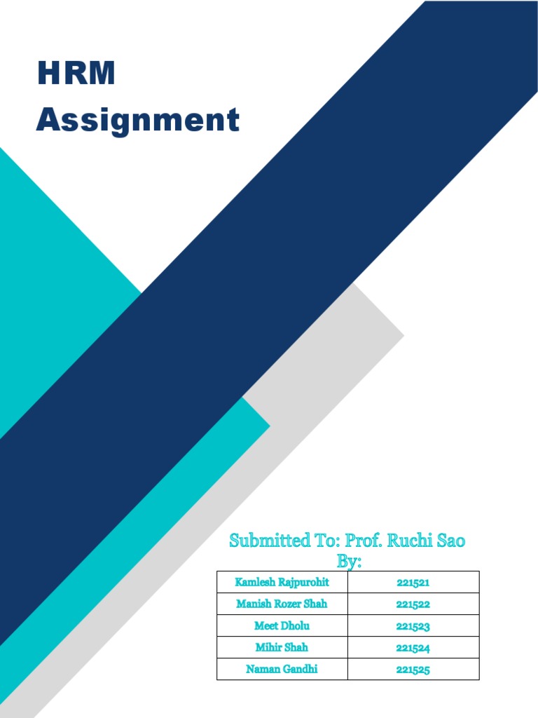 HRM Assignment | PDF | Recruitment | Human Resource Management