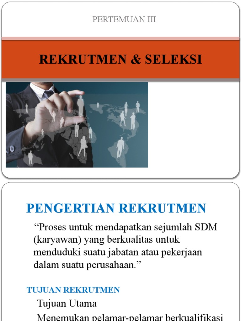 Rekrutmen Dan Seleksi | PDF