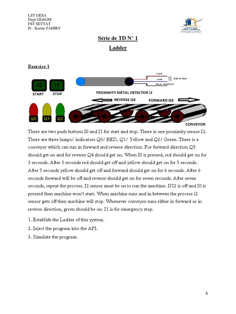 TD 1 Ladder | Download Free PDF | Computer Engineering | Tools