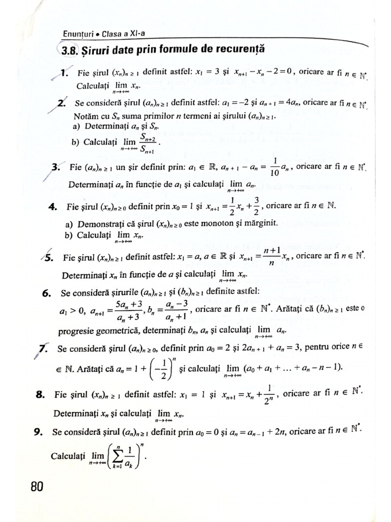 Siruri - Weierstrass Relatii de Recurenta | PDF