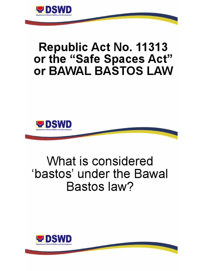 Bawal Bastos Law | PDF | Sexual Harassment | Harassment