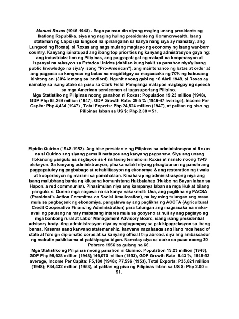 Manuel Roxas | PDF