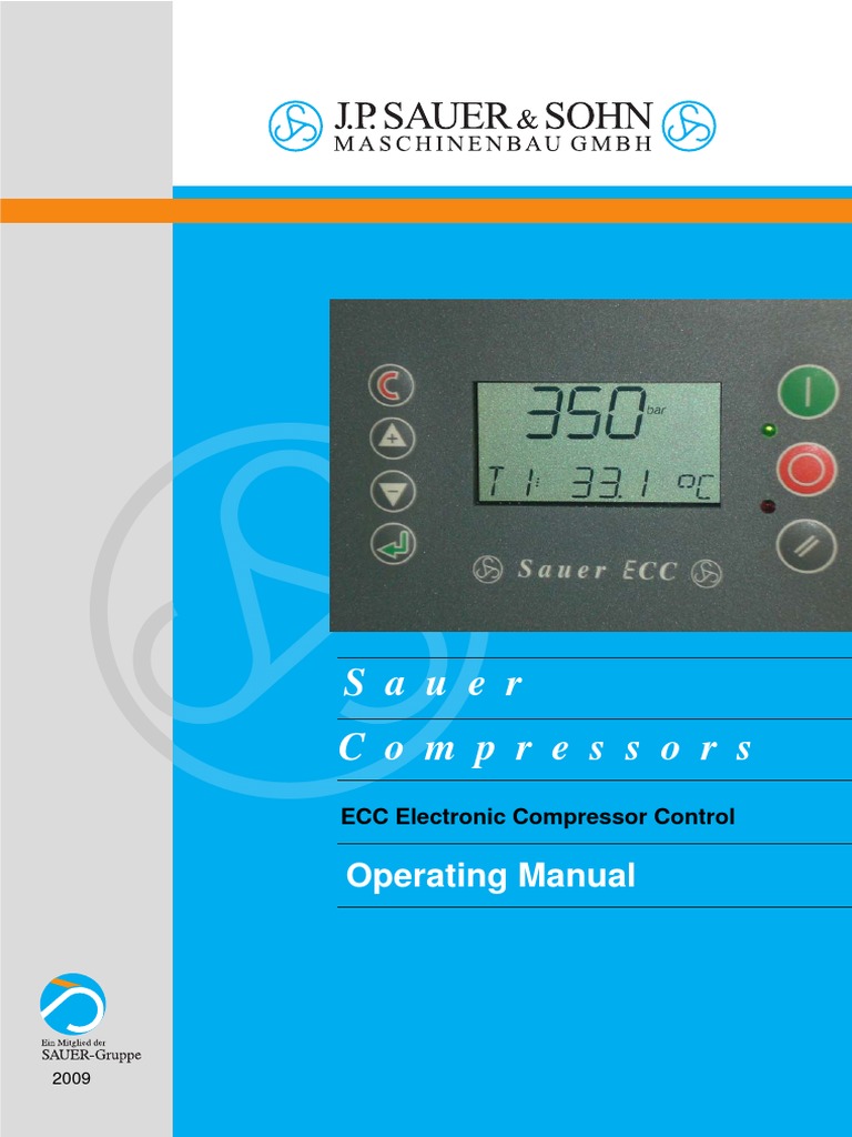 (SAUER Compressor) Operating Manual ECC | PDF | Menu (Computing) | Switch
