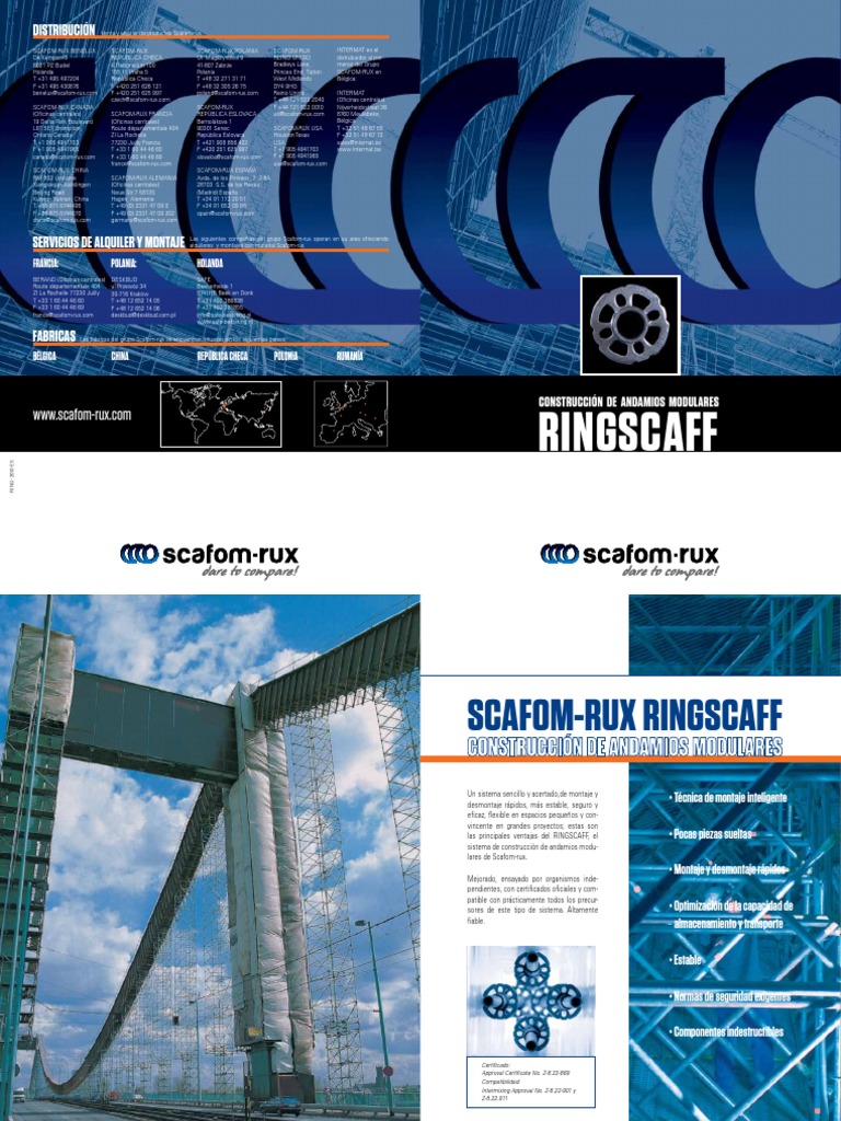 Ee Scafom Ringscaff Brochure - ES | PDF | Andamio | Materiales
