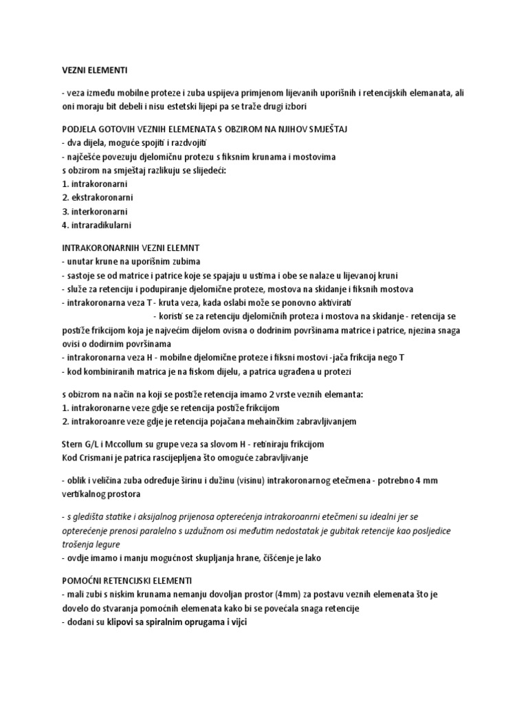 Vezni Elementi | PDF