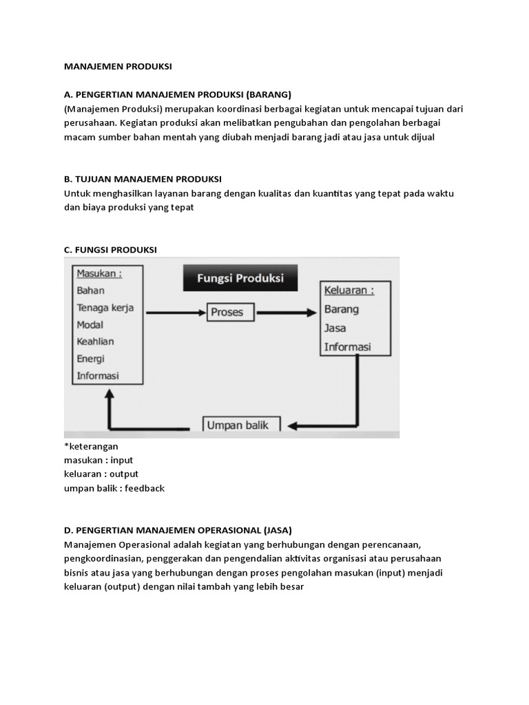 Bab Manajemen Produksi | PDF | Teknologi & Rekayasa Bab Manajemen Produksi | PDF | Teknologi & Rekayasa