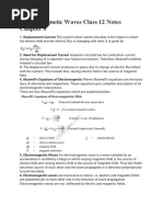 Wave Optics Notes - Class 12 Physics Notes | PDF