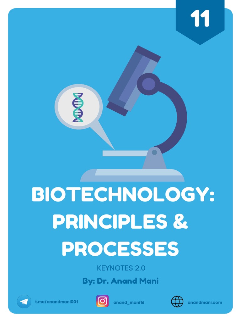 Biotechnology Principles - Processes | Download Free PDF | Molecular Cloning | Recombinant Dna