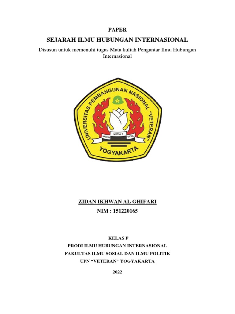 Sejarah dan Teori Hubungan Internasional | PDF