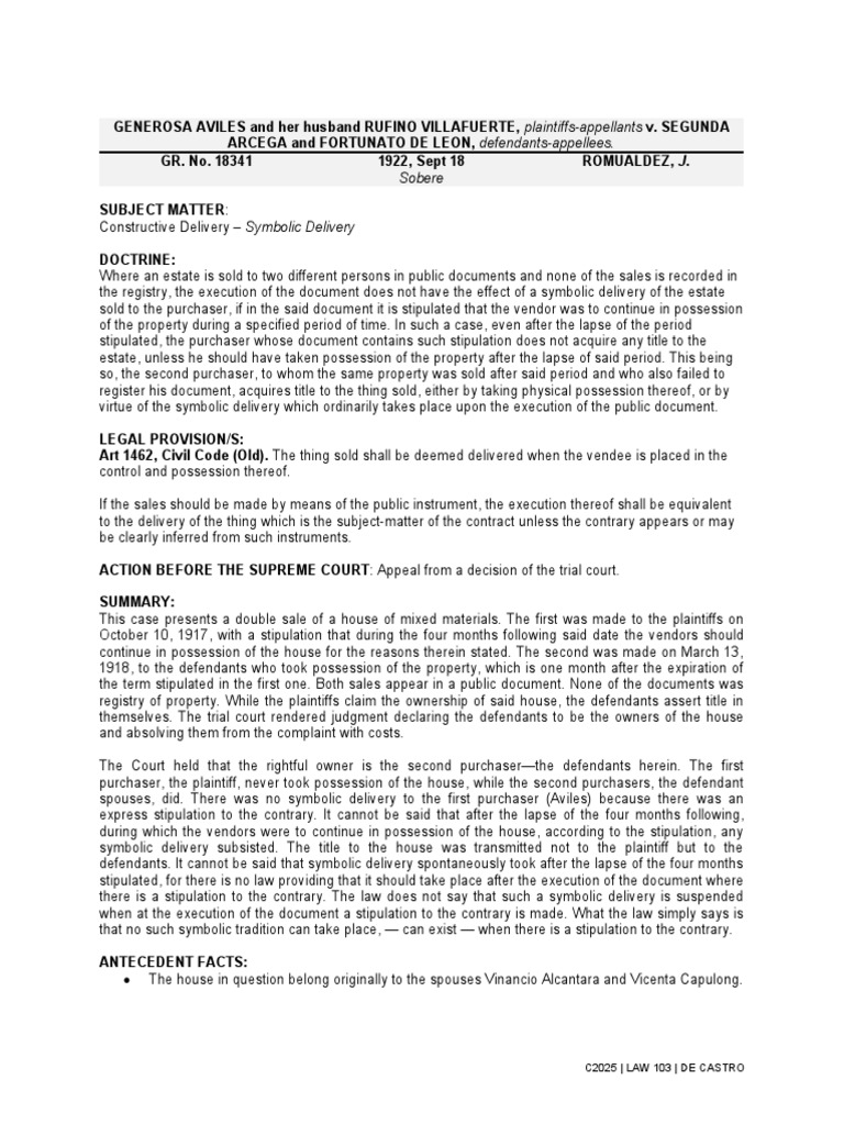 Aviles v. Arcega | PDF | Appeal | Judgment (Law)