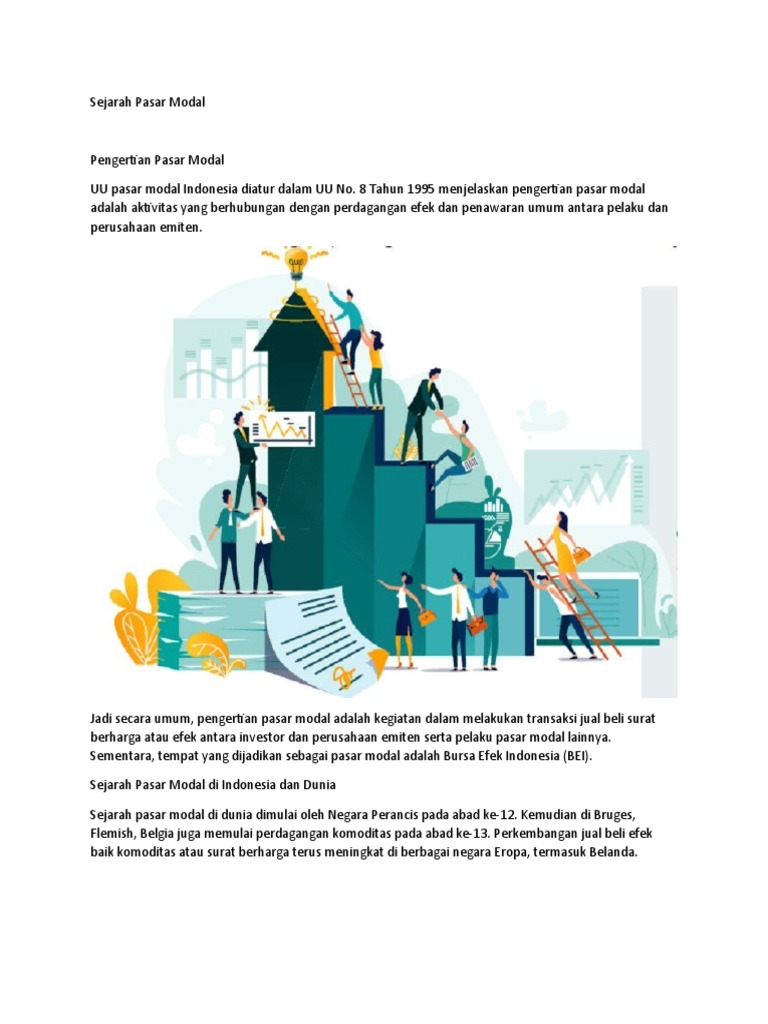 Sejarah Pasar Modal | PDF