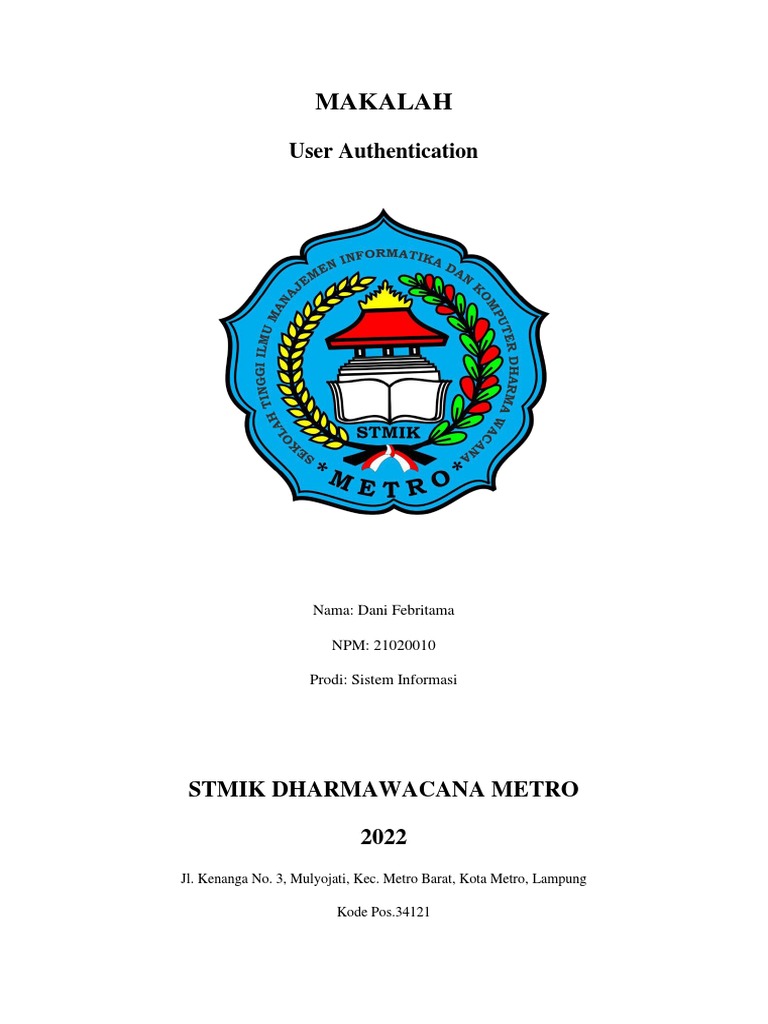 Panduan Lengkap Autentikasi Pengguna | PDF | Pengelolaan Keuangan ...