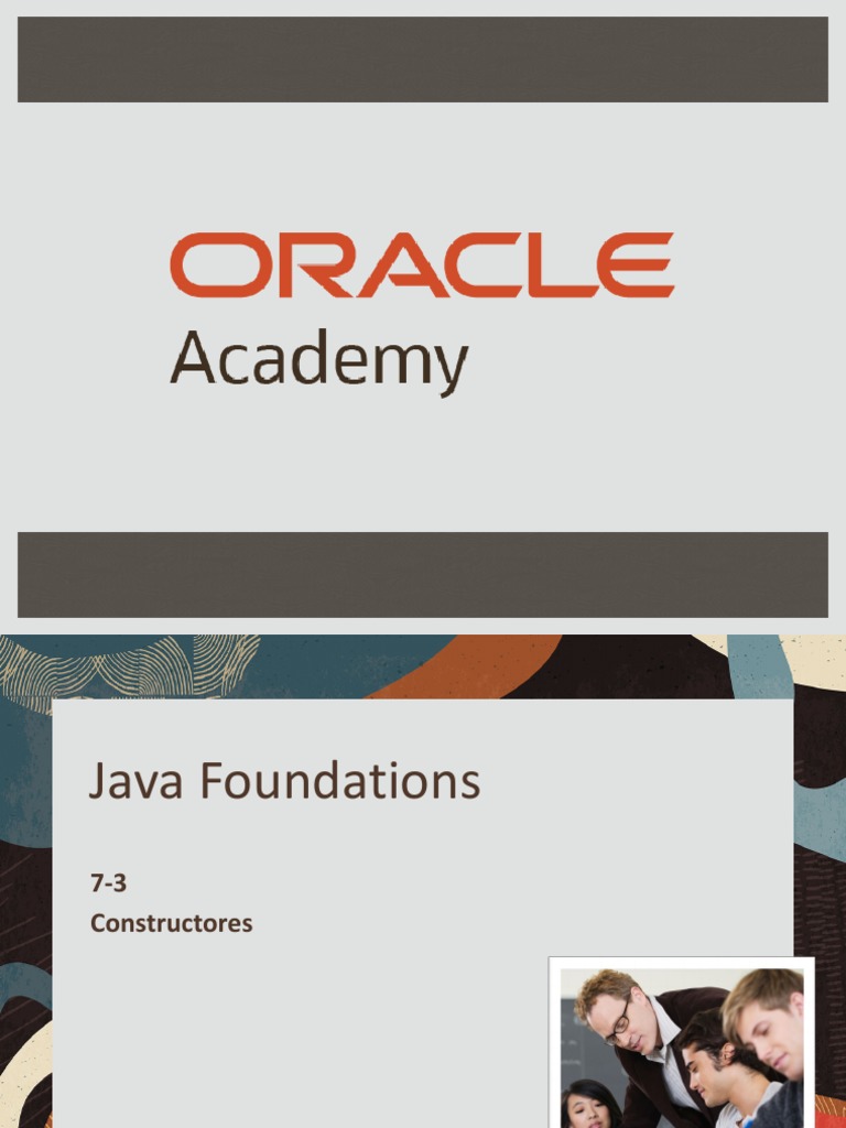 JFo 7 3 Constructores | PDF | Constructor (Programación Orientada a Objetos) | Programación
