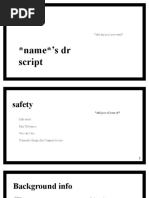 Detailed DR Script Template | PDF | Hair