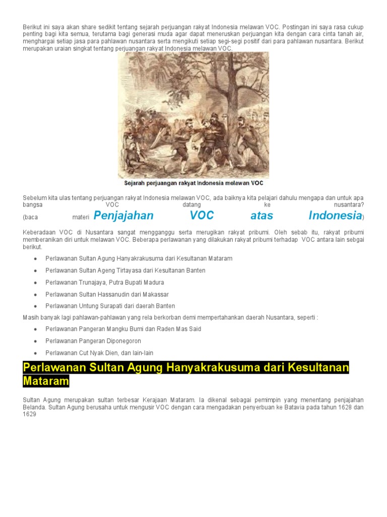 Berikut Ini Saya Akan Share Sedikit Tentang Sejarah Perjuangan Rakyat ...