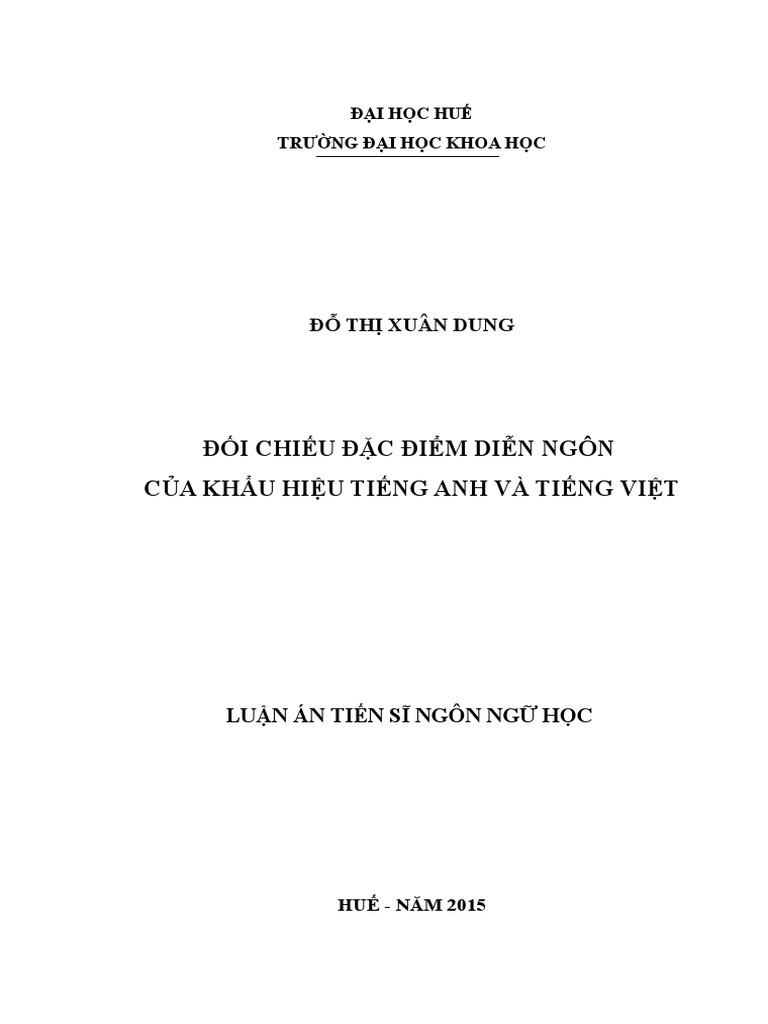 (123doc) Doi Chieu Dac Diem Dien Ngon Cua Khau Hieu Tieng Anh Va Tieng Viet | PDF