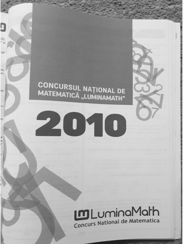 Luminamath Subiecte 2010 | PDF