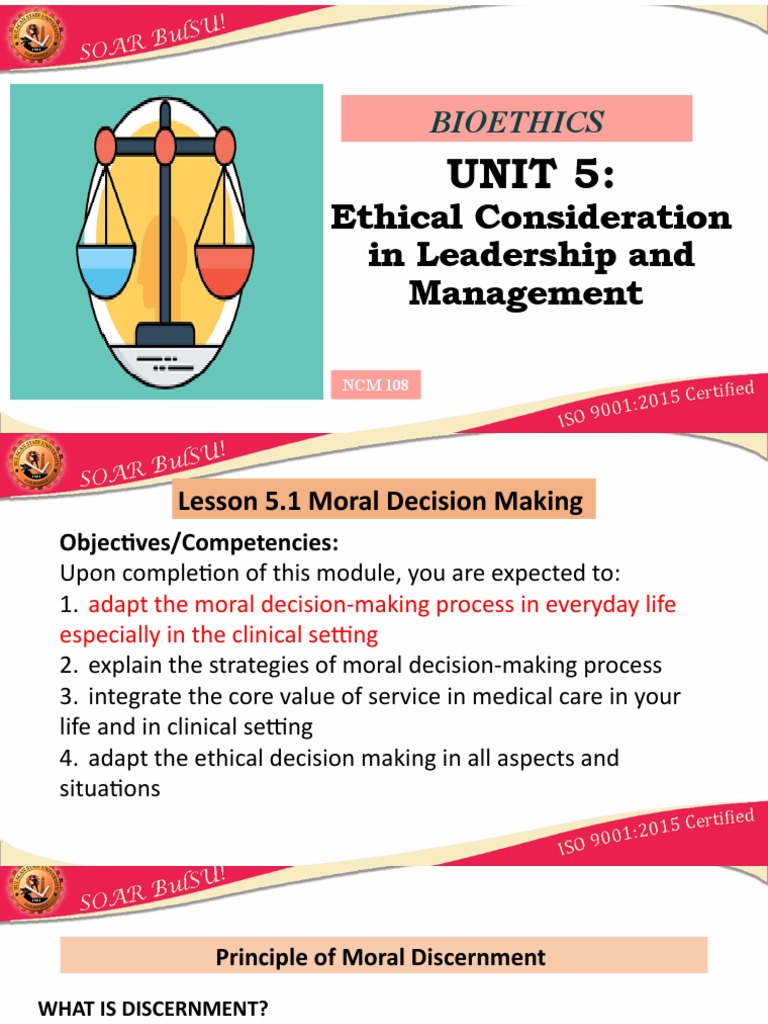 Unit 5 Bioethics BSN | PDF | Morality | Health Care