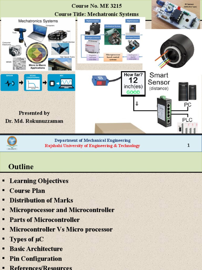 Lecture 1 (INTRO) | PDF | Microcontroller | Central Processing Unit Lecture 1 (INTRO) | PDF | Microcontroller | Central Processing Unit
