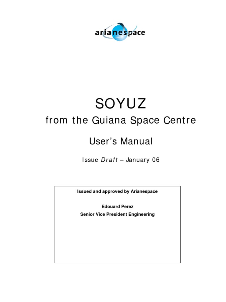 Soyuz Users Manual CSG | PDF | Multistage Rocket | Launch Vehicle