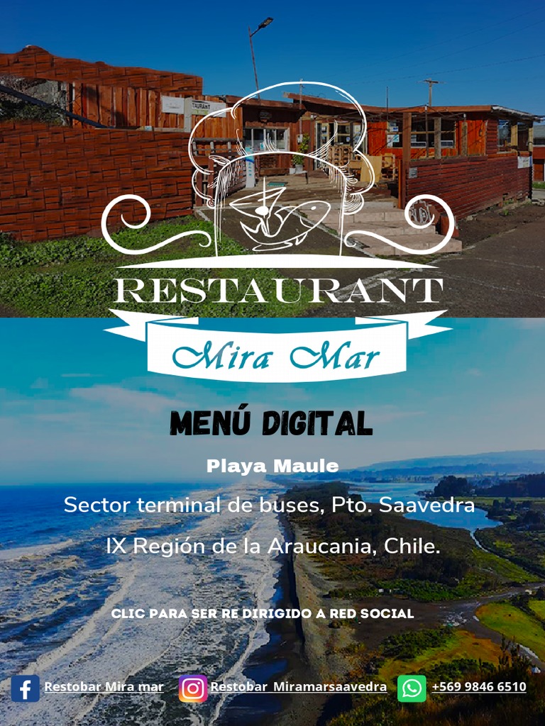 Menú del Restobar Mira Mar en Saavedra | PDF
