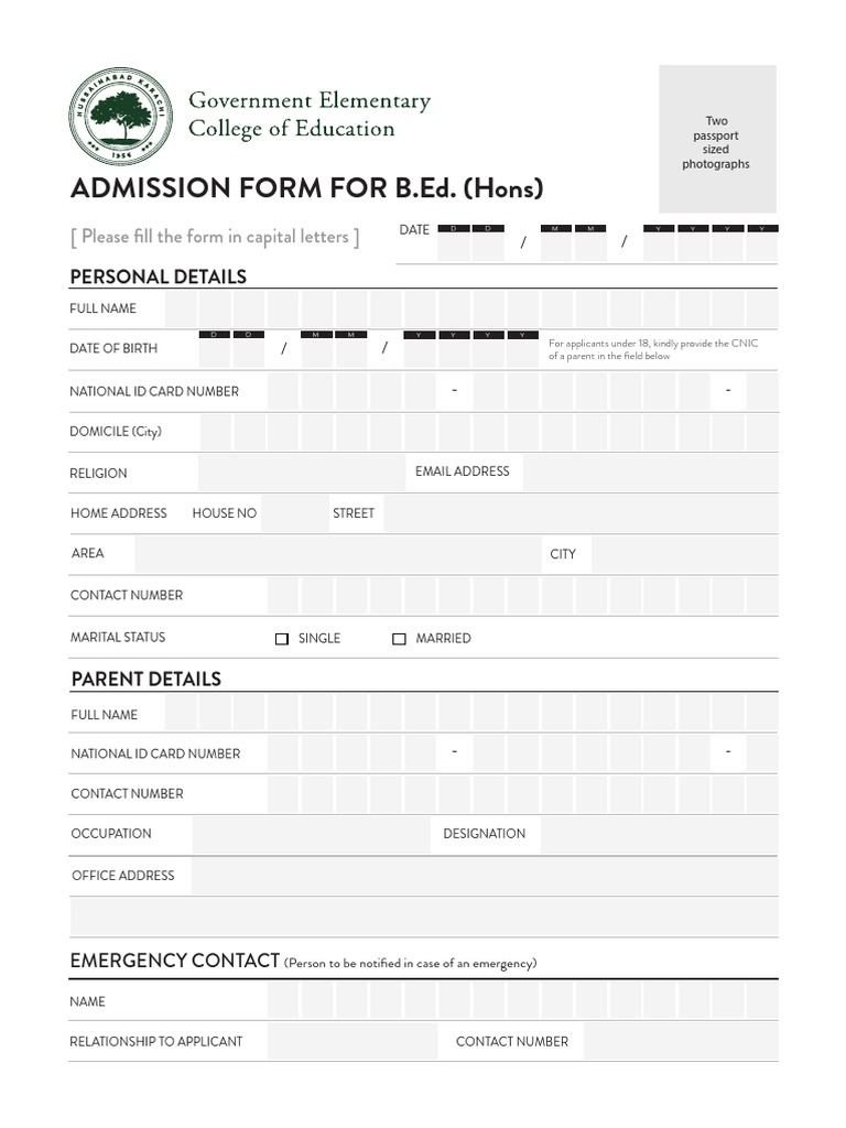 GECE Application Form | PDF | Identity Document | Authentication