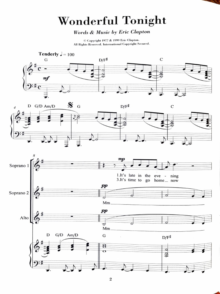 Wonderful Tonight | PDF
