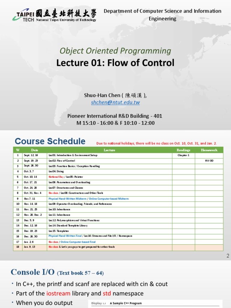 Oop Week 2 Pdf Namespace Computer Programming