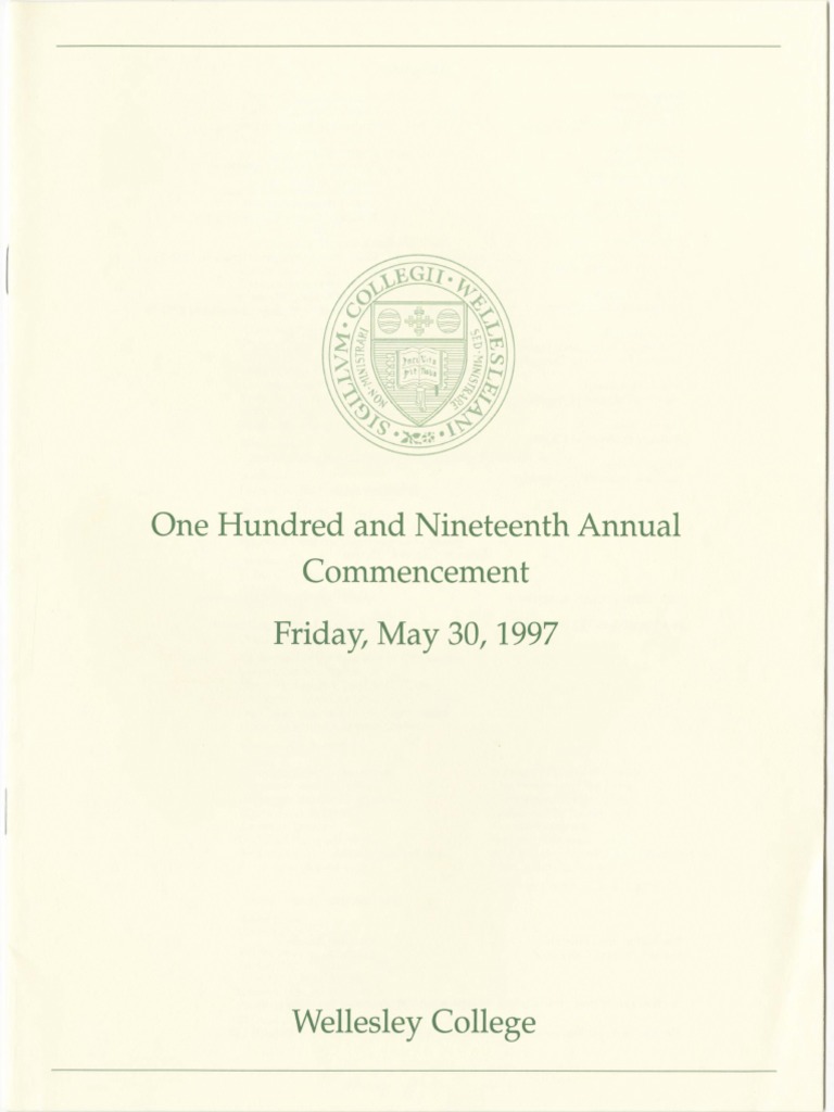 WCA 1VC Commencement 1997 | PDF