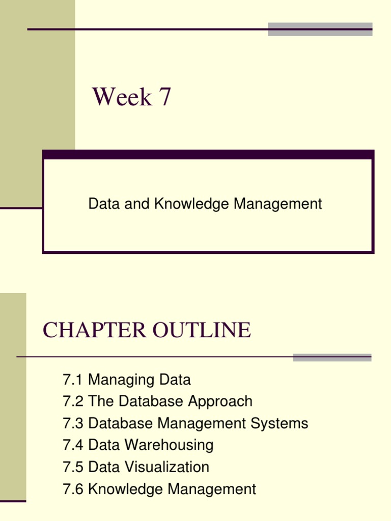 Week 7 Download Free Pdf Databases Data Warehouse