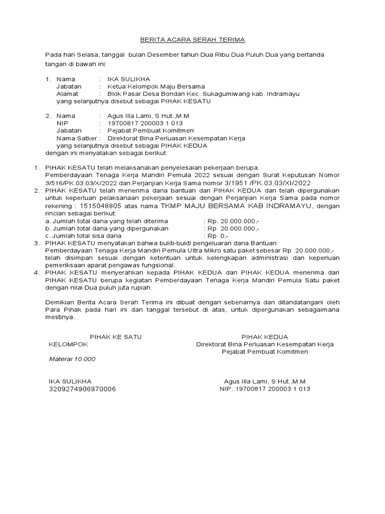 BAST 2022 TKM Pemula | PDF