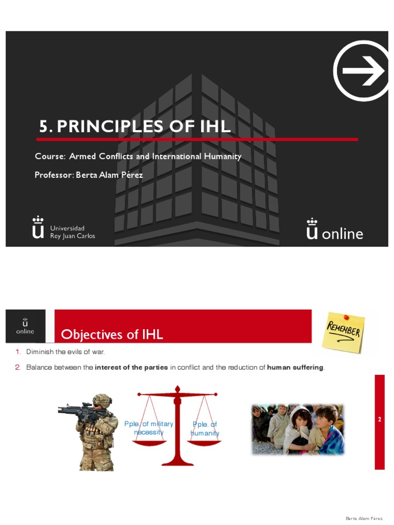 Principles of IHL | PDF | International Humanitarian Law | Geneva ...