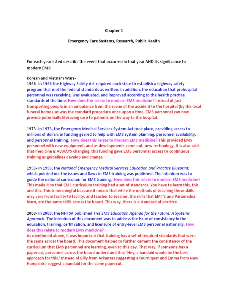 Chap 1 | PDF | Emergency Medical Services | Emergency Medical Technician